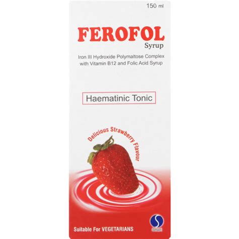 Ferofol Syrup Haematinic Tonic Strawberry 150ml Clicks