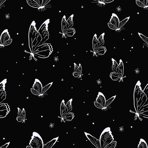 Black Butterfly Wallpaper Vectors And Illustrations For Free Download