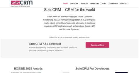 SuiteCRM Top Open Source CRM Software 10 Best CRM