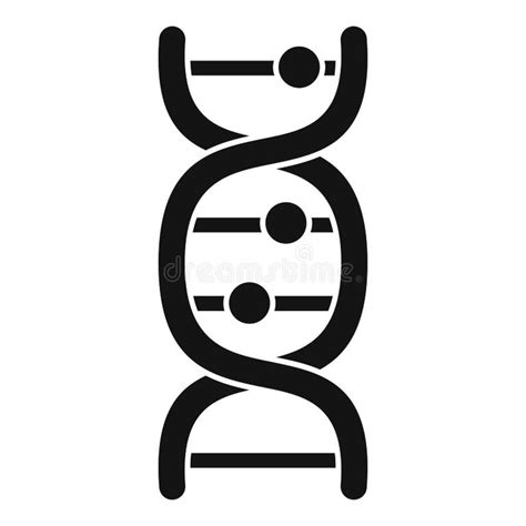 Dna Structure Forming Double Helix Shape Icon Stock Vector Illustration Of Medical Strand