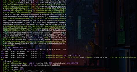 Outdated Hackthebox Writeup 0xv01d