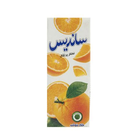 نکتار ساندیس پرتقال 200 میلی لیتر وب شاپ شفق