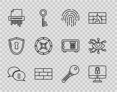 set line protection of personal data lock computer monitor screen
