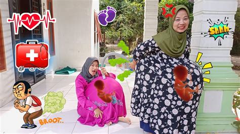 Drama Lucu🤣 😂Ibu Hamil niup perut teman nya pakai angin kentut jadi ...