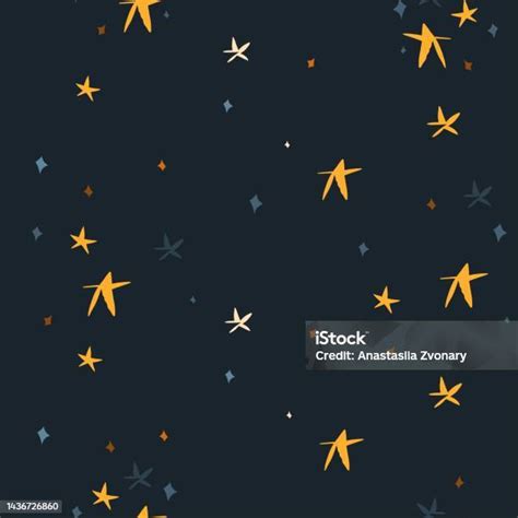 마법의 우주 일러스트 클립 아트 태양 달 및 별과 원활한 패턴 우주 추상 은하 하늘 배경 만화 스타일 손으로 그린 현대 미술 밝은 밤하늘 패턴 배경 0명에 대한 스톡 벡터