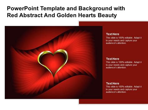 Abstract Heart Powerpoint Theme Abstract Presentation Template Vector