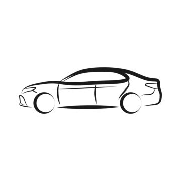Minimalistic Car Line Vector Car Drawing Car Sketch Car Clipart Png