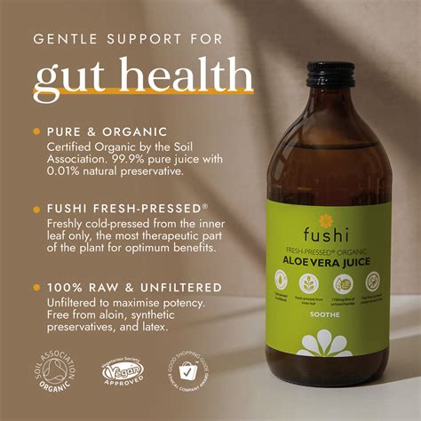 Fushi Organic Aloe Vera Juice 500ml Ayurveda Inspired Health And Beauty