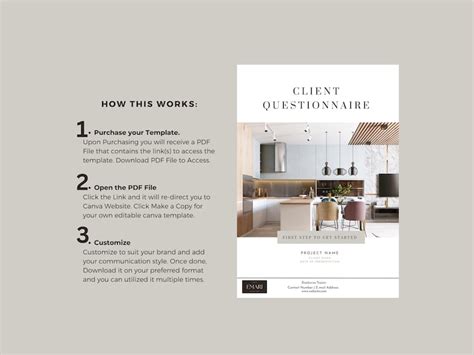 Onboarding Interior Design Client Style Questionnaire Architecture And Interior Design Client