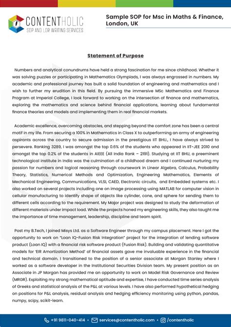 Sop Samples Formats For The Uk Universities And Visa 2025