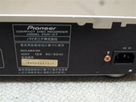 Yahoo オークション Pioneer パイオニア Pdr D7 Cdプレーヤー
