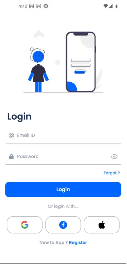 Github Wadekar Rn Authentication Screen Login And Registration Screen In React Native With Expo