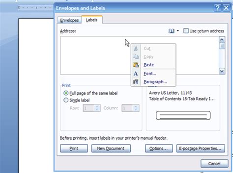 How To Create Labels With Mail Merge In Word Dummies