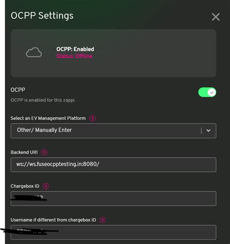 Connecting Self Written Ocpp Server To Zappi Myenergi