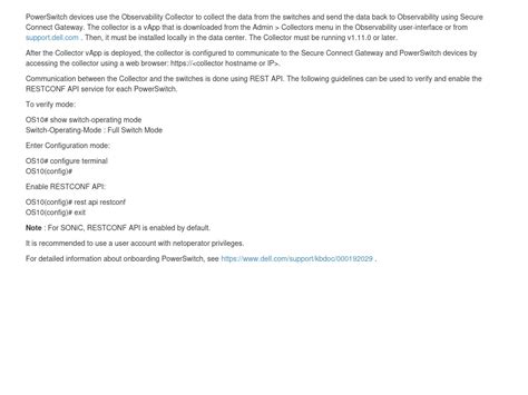 powerswitch dell apex aiops infrastructure observability a detailed