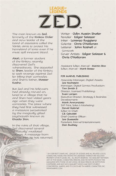 Zed Issue 2 Universe League Of Legends Wiki