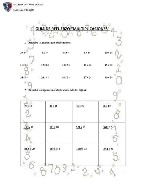 Guia De Refuerzo Pdf
