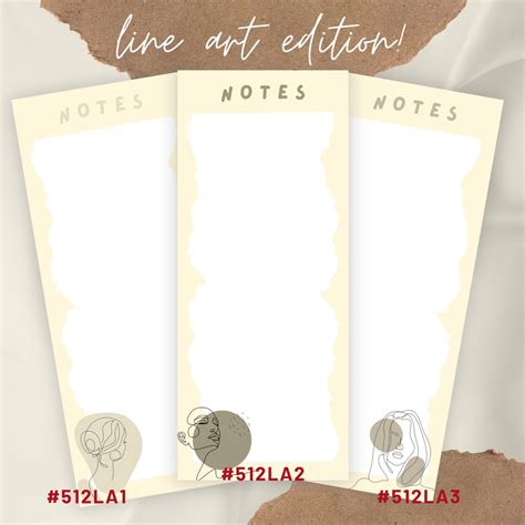 Jual Memo Pad Note Pad Aesthetic Line Art Bisa COD Shopee Indonesia