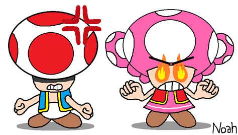 Toad And Toadette Are Angry By Thedreamingjester On Deviantart