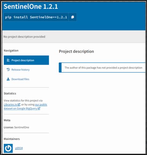 Malicious ‘sentinelone Pypi Package Steals Data From Developers