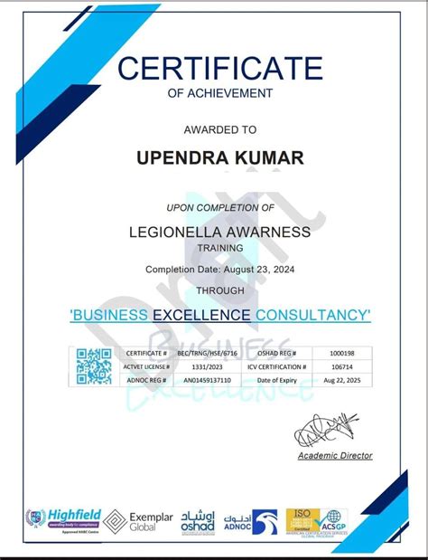 Upendra Kumar On Linkedin Certification Professionaldevelopment Healthandsafety