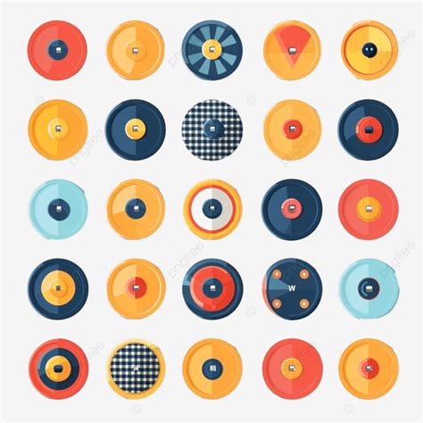 평면 디자인 웹사이트 버튼 컬렉션 공유하다 다운로드 지금 플레이 Png 일러스트 및 이미지 에 대한 무료 다운로드 Pngtree