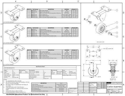 Yg 8880502 Castor Assembly Pdf Steel Screw