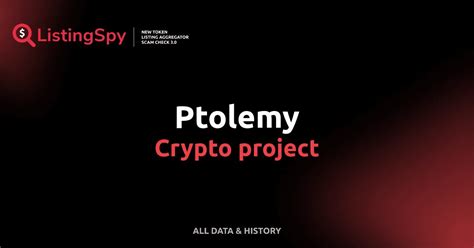 Ptolemy Crypto Project Info Ptolemy Listings Events Charts