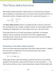 The Dirac Delta Function Pdf Differential Equations Notes The Dirac Delta Function We Already