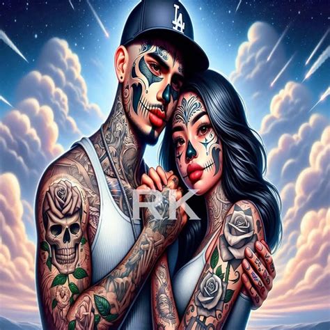 Chicano Love Drawing Etsy