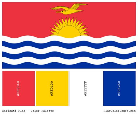 Kiribati Flag Color Codes