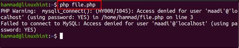 Connect String Php Mysql