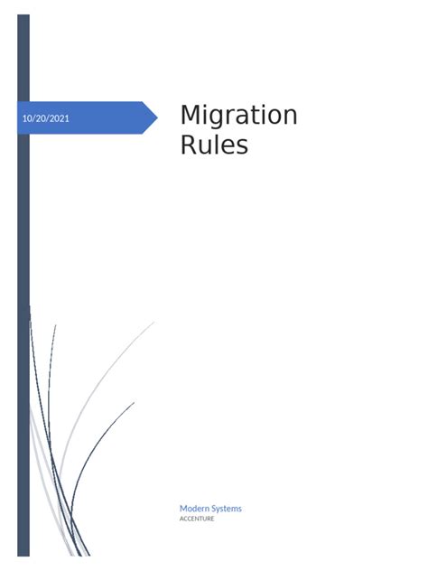 Migration Rules Pdf Data Management Computer Programming
