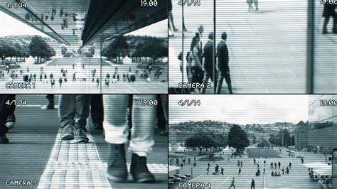 Surveillance Footage Captured From Diverse Stock Footage Sbv 352773557