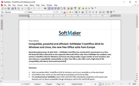 FreeOffice 2024 Office Suites Software
