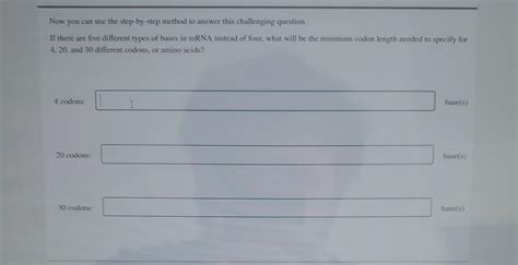 Step 2 Determine The Number Of Codons That Can Be