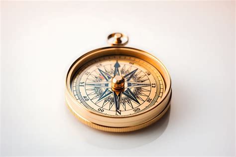 Gold Compass Navigation Direction Travel Exploration Stock Illustration Illustration Of
