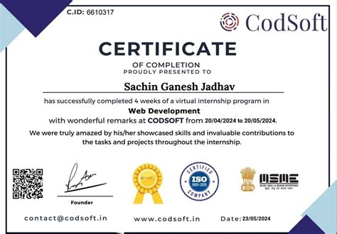 sachin jadhav on linkedin web developement codsoft web developer