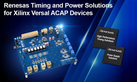 Renesas To Support Xilinx Versal Acap Reference Designs Embedded Computing Design