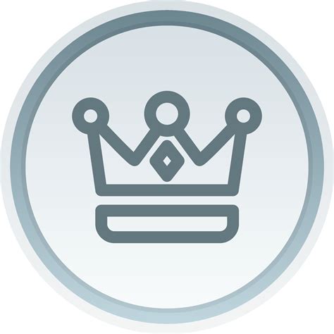 Crown Linear Button Icon Vector Art At Vecteezy