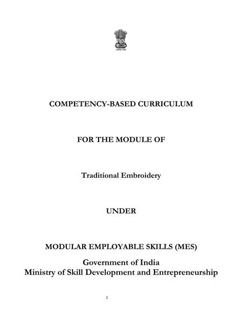 Pdf Competency Based Curriculum For The Sitesdefault