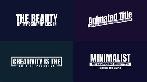 Text Animation After Effects Project Files VideoHive