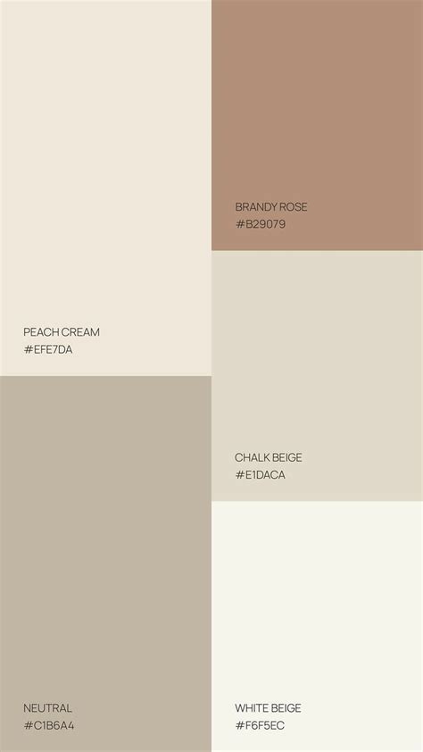 Natural Color Palettes Inspirationspeach Cream House Color Palettes