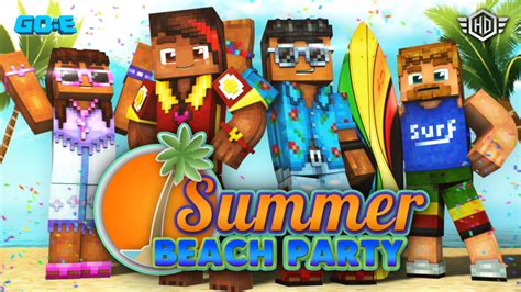 Summer Beach Party By Goe Craft Minecraft Skin Pack Minecraft