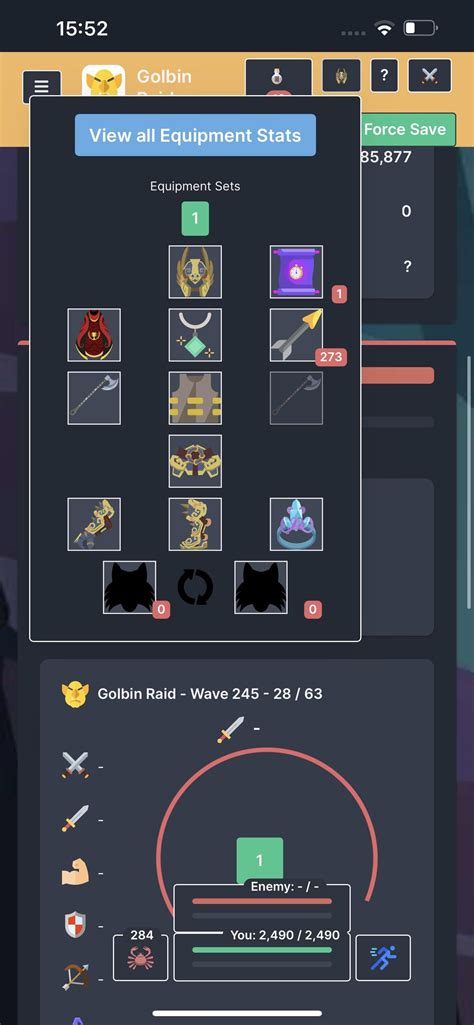 golbin raid melee run r melvoridle