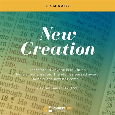 New Creation — Christ Life Resources
