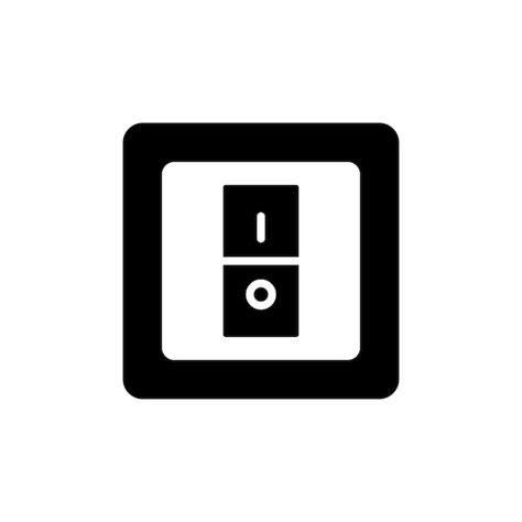 Electric Switch Icon Vector Design Template Simple And Clean Premium