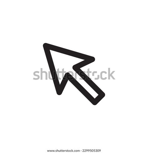 Computer Arrow Icon Cursor Flat Sign Stock Vector Royalty Free 2299505309 Shutterstock