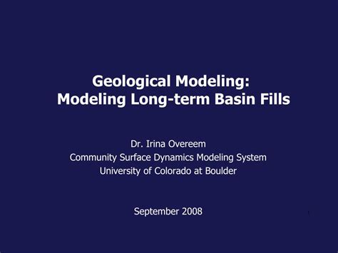 Ppt Geological Modeling Modeling Long Term Basin Fills Powerpoint Presentation Id332554