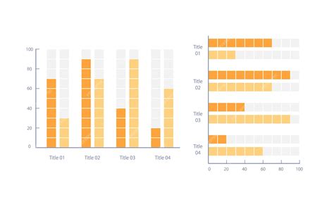 Premium Vector Multiset Bar Infographic Chart Design Template Set
